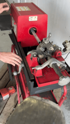 Rothenberger Collins #22A, Pipe Threading Machine, w/(2) Snap-O-Matic ...