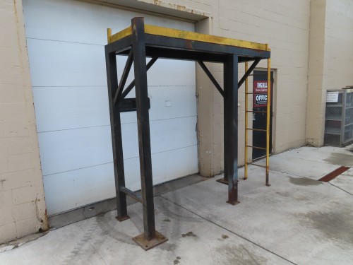 Catwalk platform, 32" W x 94" x 91" H, no railing, includes toe kick ...