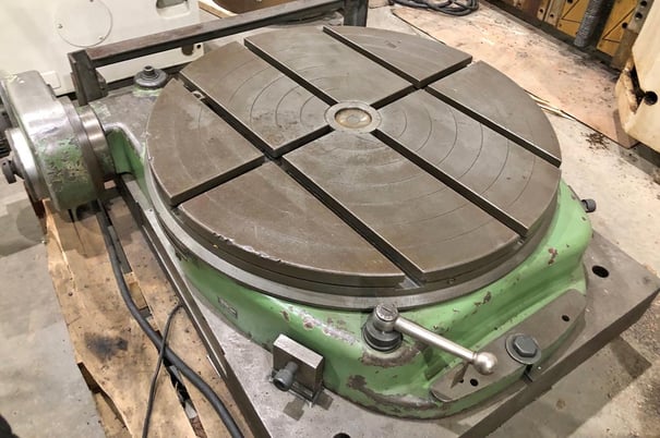 31.5" Walter #RTL-800MG, plain motorized rotary table, T-slotted For ...