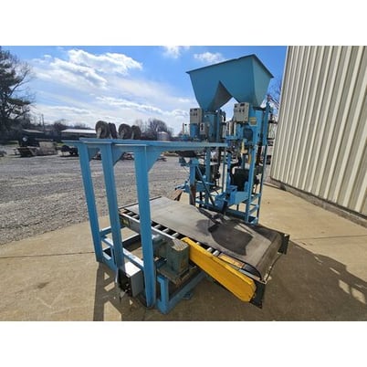 Taylor #AFSR-C-TE, Duplex Air Valve Packer W/ Conveyor, 15-125 lb. bags ...