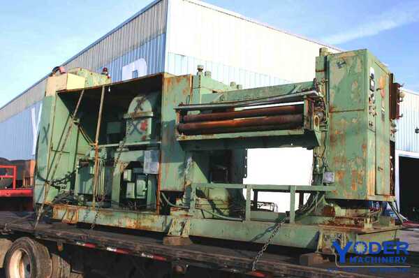 Memco #200, embossing roll, 38"-64" adjust.base, 100 HP, complete w/hyd ...