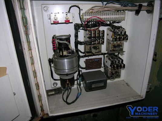 Memco #200, embossing roll, 38"-64" adjust.base, 100 HP, complete w/hyd ...