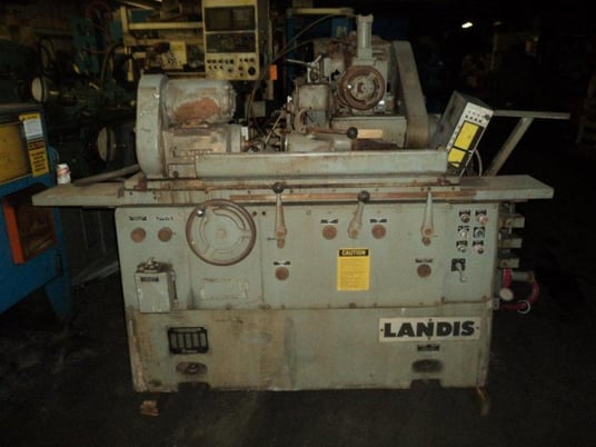 6" x 18" Landis #1R, plain cylindrical grinder, 16" x 3" x 5" grinding ...