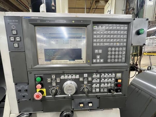 Okuma #Captain-L370, CNC lathe, 2-Axis, OSP-P100 Control, 20.8" swing ...
