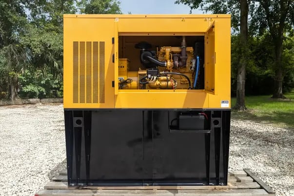 60 KW Olympian, diesel industrial generator, 277/480 Volts, 2002 For ...