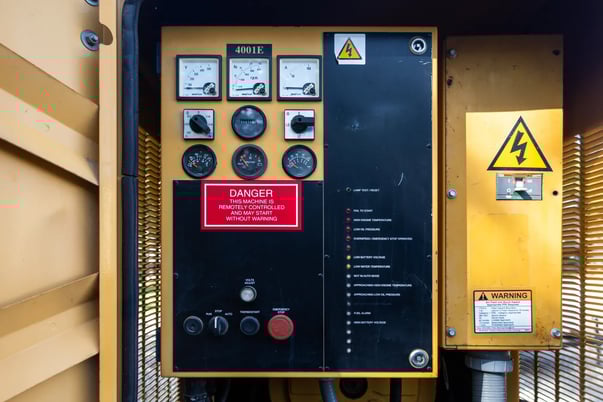 60 KW Olympian, diesel industrial generator, 277/480 Volts, 2002 For ...