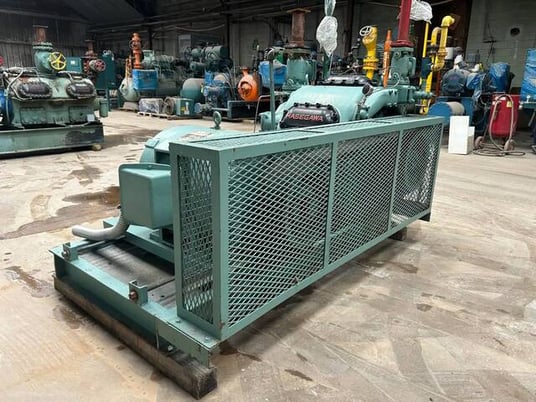 100 HP Hasegawa #VML6A, Ammonia Reciprocating Compressor Package, 6 ...