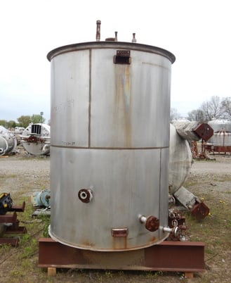 750 gallon Stainless Steel Vertical Tank, 54" diameter x 7' Straight ...
