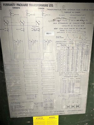 36 MVA 13800 Pri. 470 Sec., Ferranti Packard, #63944 for Sale | Surplus ...