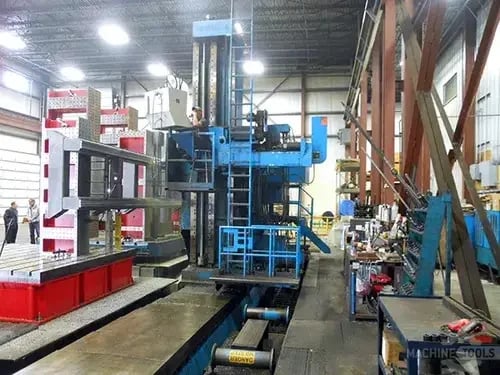 6.1" Giddings & Lewis #G60-FX, horizontal boring mill floor type, 80 ...