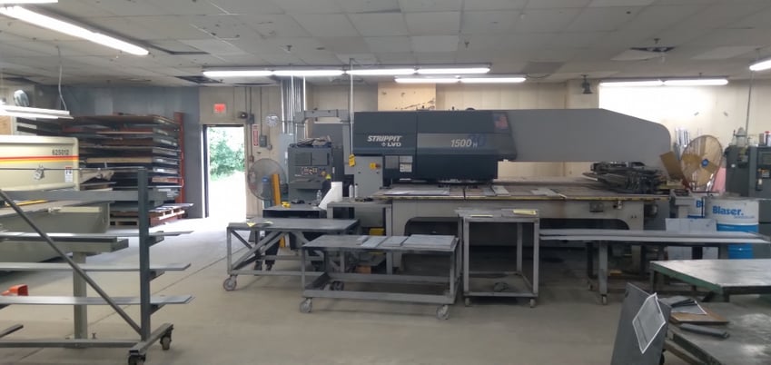 33 Ton Strippit 1500H/30, Turret Punch Press, 60" Y-axis, 42-station ...