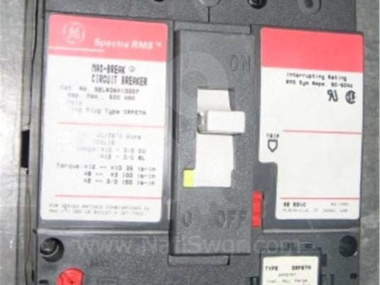 7 Amps, GE Spectra Sel Mccb Mag-break 7at, 7 Amps Rp, Inst 22-90a, Rms ...