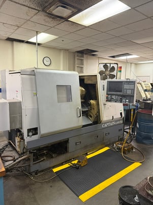 Okuma #Captain-L470, CNC lathe, OSP-P200L Control, Kitagawa 3-jaw 16 ...