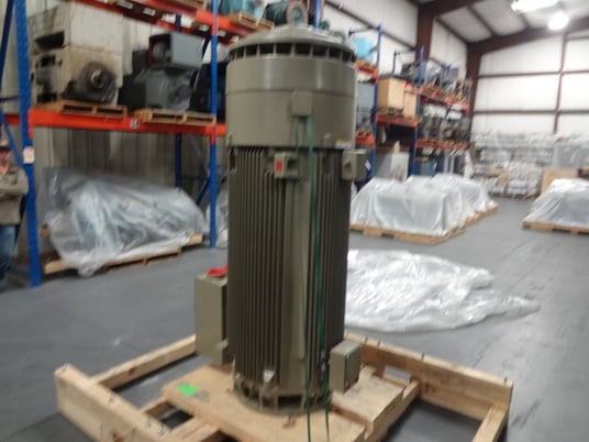600 HP 1800 RPM General Electric, Frame L5013VP, TEFC, VSS, vertical ...