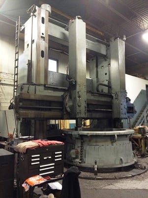 142" Rafamet #KCF400, 162" swing, 157" under rail, 75 HP variable speed ...
