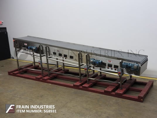 34" wide x 20' long, Intralox #ARB, activated roller belt conveyors ...