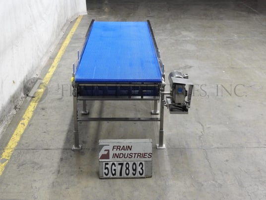 33" wide x 11' long, Stainless Steel table top conveyor, Intralox style ...