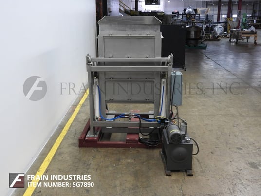 MTC #LE, hydraulic, gaylord tote dumper, rated up to 3000 lbs capacity ...