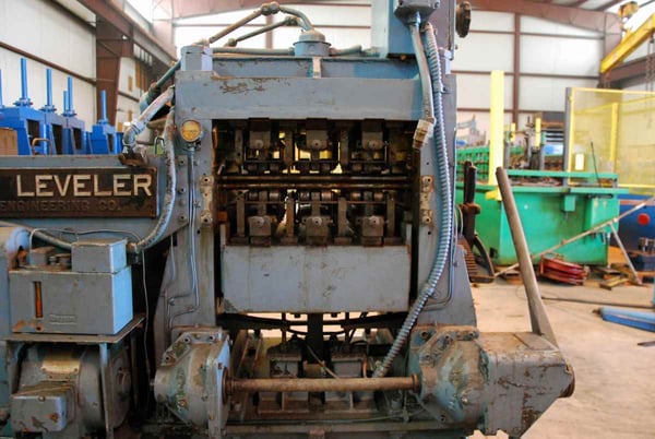 20" x .036" Voss, backed up roller leveler, 23 work roll,.875 roll ...