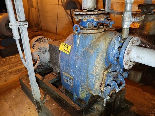 75 GPM, Wemco #WSP4A60-B, E 3x11-5 Torque-flow centrifugal pump, 7.5 HP ...
