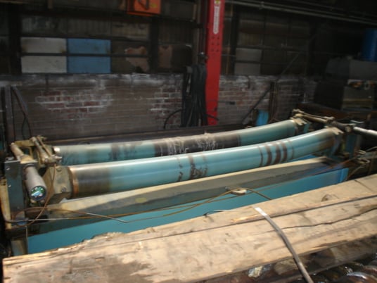 6" x 76" Banana Roll Assembly, Mount Hope, material spreader w/curved ...