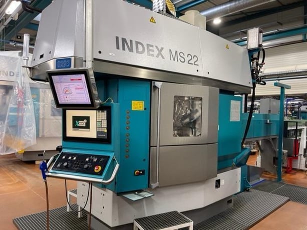 Index #MS22-6, dual counted-spindle, Siemens 840D SL Control, dual NCU ...