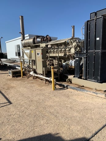 1000 KW Waukesha L5794GSI, 1MW natural gas generator with Power House ...