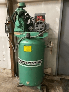 5 HP Curtis Air Compressor #C96, 19.1 cfm @ max 175 psi, mounted on ...