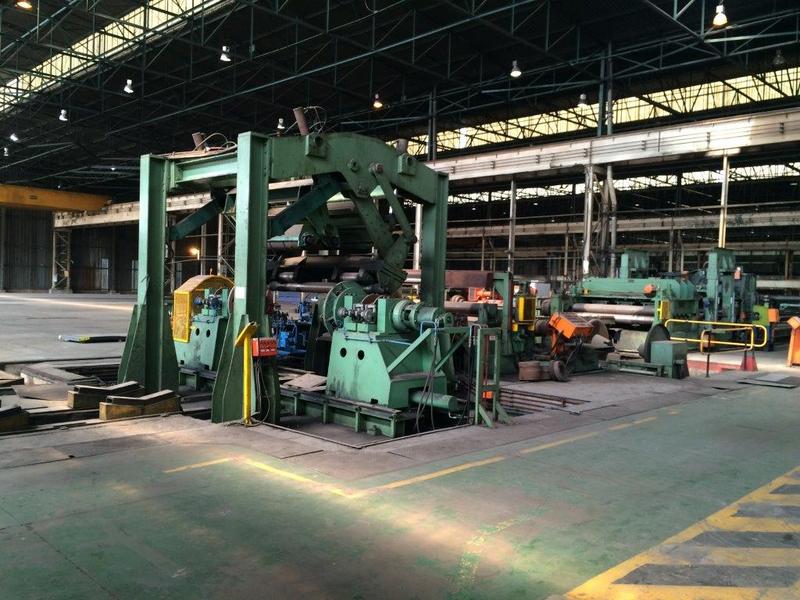 96" x .5" Delta, 60000 lb., backed-up flattener, 5" dia. corrective ...