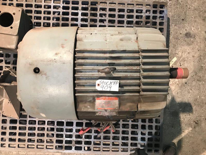 50 HP 1180 RPM General Electric, Frame 365T, TEFC, surplus, 230/460 ...