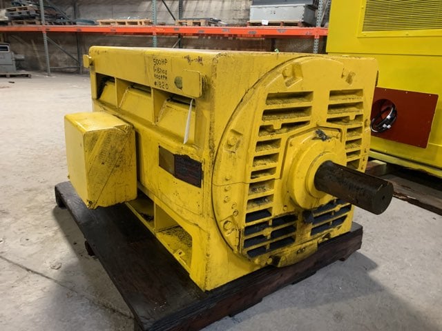 500 HP 900 RPM General Electric, Frame 8210S, Drip-Proof Ball Bearing ...