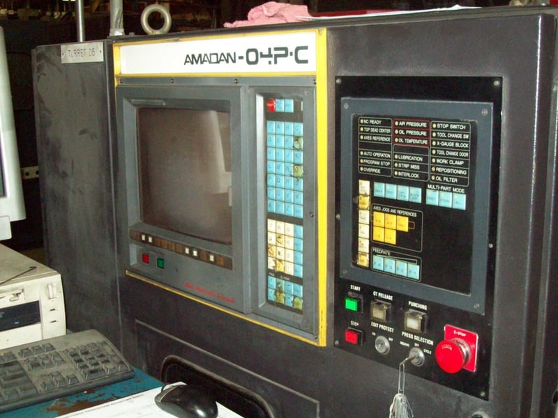 33 Ton, Amada Apelio #Pega-357, CNC turret punch, 58 stations, 50" x 72 ...