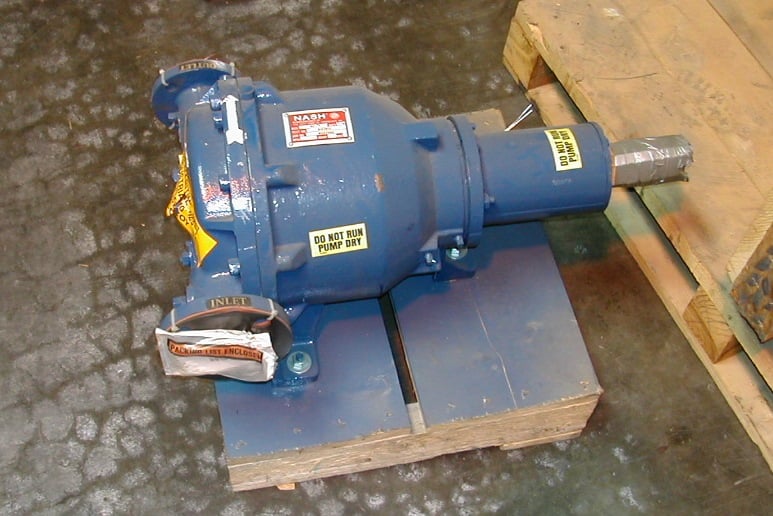 75 cfm @ 80 psi, Nash AD-73, vacuum pump / compressor, 3550 RPM for ...