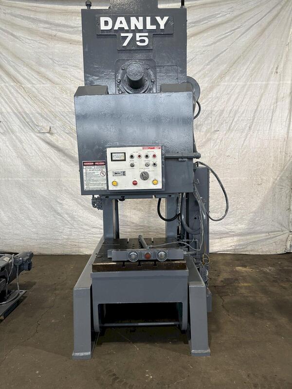 75 Ton, Danly, 8" stroke, 21" Shut Height, 36" x 32" bed, 40-80 SPM, 4 ...