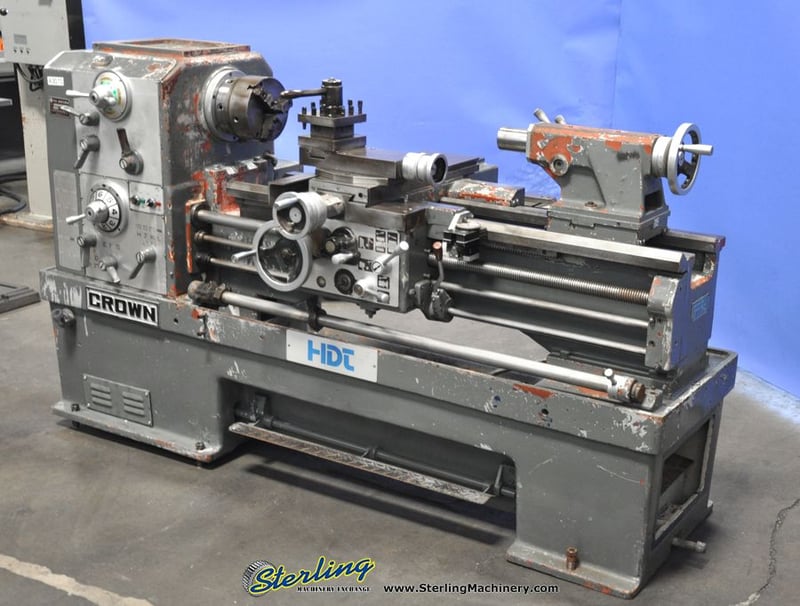 18"/26" x 42" Ta Shing Crown #2/1000, 3-jaw, collet closer, foot brake ...