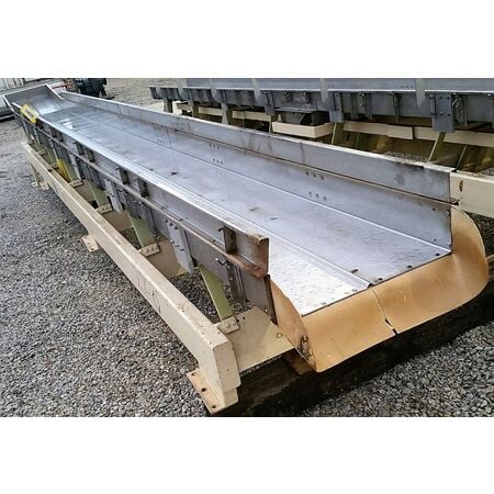 24" wide x 27' long, Cardwell #Vib-O-Vey, Stainless Steel vibrating ...
