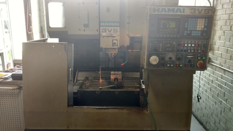Hamai #MC-3VS, Fanuc 0M, 20" X, 16" Y, 18" Z, CT40, 5000 RPM, 10 HP, 16 ...