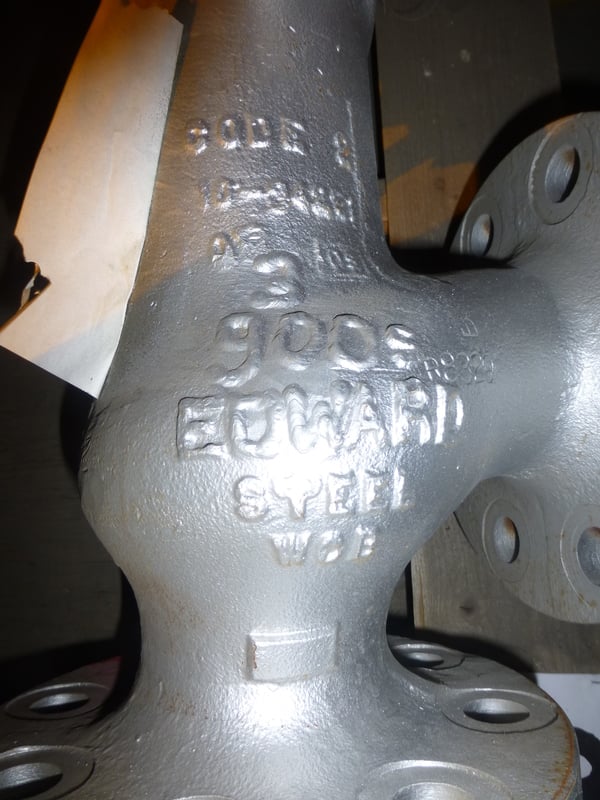3" Edwards angle stop check valve, 900 lb., WCB, new/unused for Sale ...