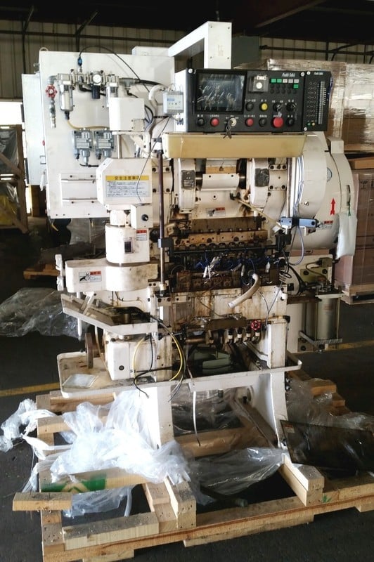 15 Ton, Asahi Seiki #TP15, transfer press, 9 station, 2" stroke,.875 ...