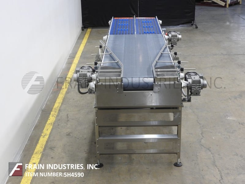 16-3/4" wide x 5' long, Intralox #ARB, activated roller belt conveyor ...