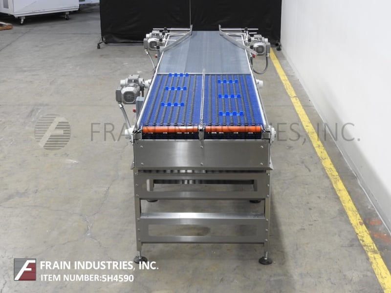 16-3/4" wide x 5' long, Intralox #ARB, activated roller belt conveyor ...