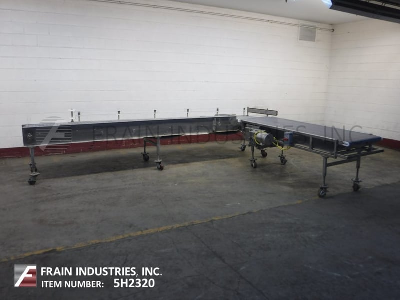 24" wide x 8' long, Intralox #ARB, activated roller belt conveyor ...