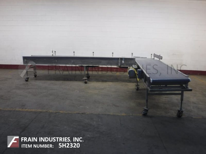 24" wide x 8' long, Intralox #ARB, activated roller belt conveyor ...
