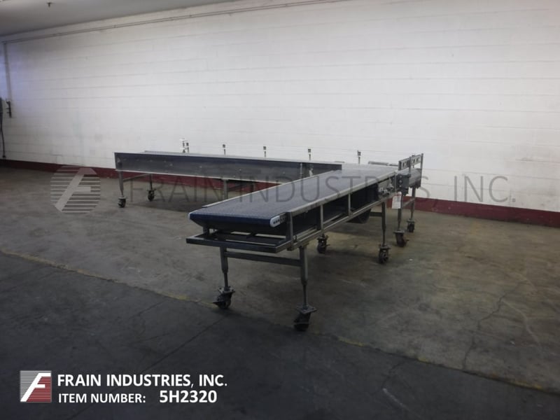 24" wide x 8' long, Intralox #ARB, activated roller belt conveyor ...