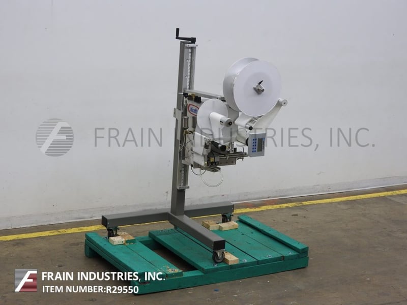 Label-Aire #3114NV-1500, pressure sensitive, blow tamp spot labeler ...