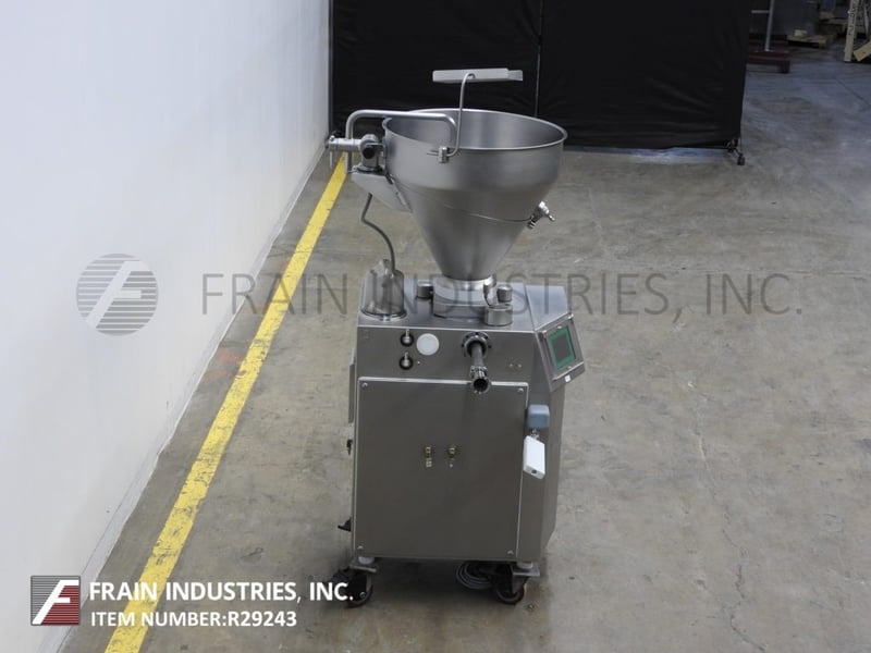 Vemag #DP3, continuous, Stainless Steel, rotary vane pump stuffer and ...