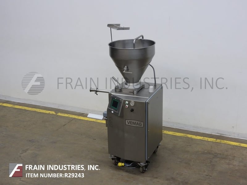 Vemag #DP3, continuous, Stainless Steel, rotary vane pump stuffer and ...