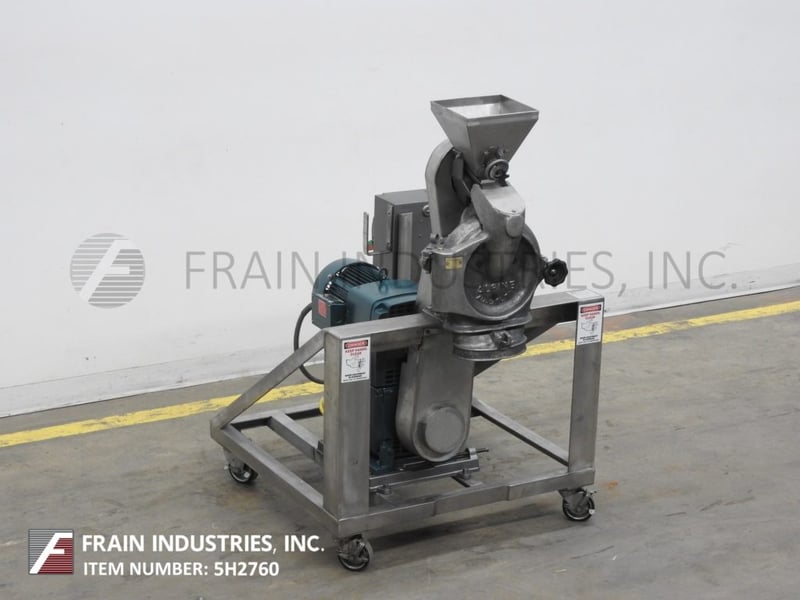 Alpine #160Z, compact, pin mill with Stainless Steel contact parts, 5 ...