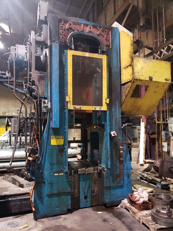 1300 Ton, Ajax forging presses, 10" stroke, 31" ram face L-R/F-B, 1.25 ...
