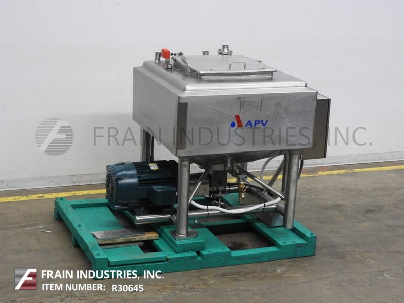 APV Crepaco, 100 gallon, 304 Stainless Steel, high shear, jacketed ...